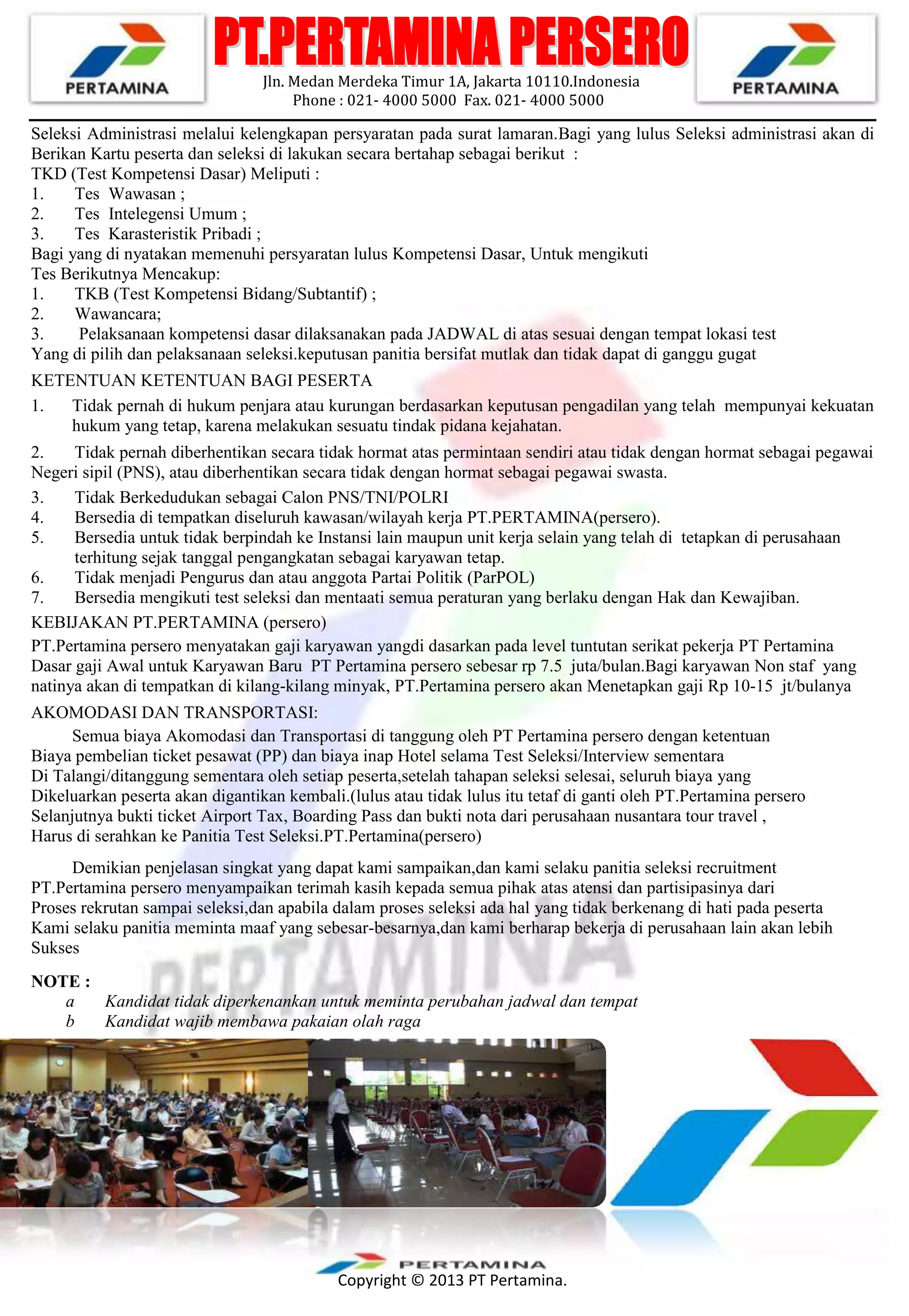 Surat resmi pt.pertamina 1 | DOCX