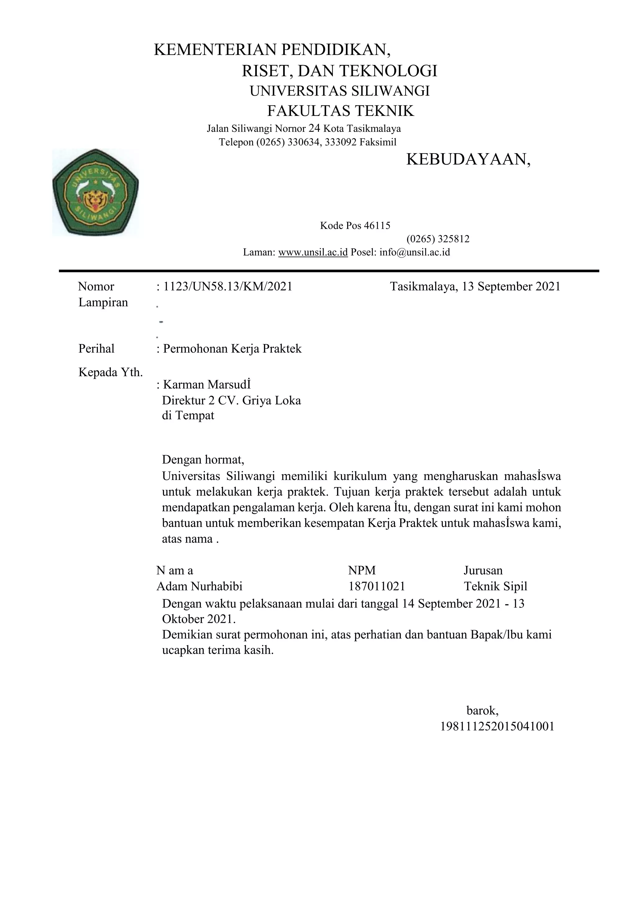 Surat tembusan indag | PDF