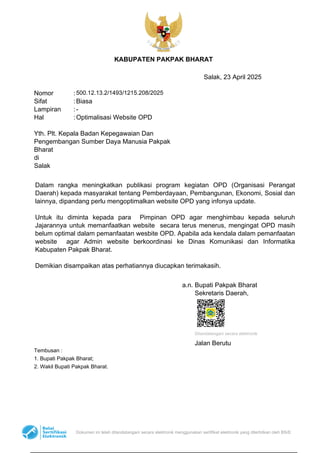 Surat tentang Pemanfaatan Website OPD.pdf