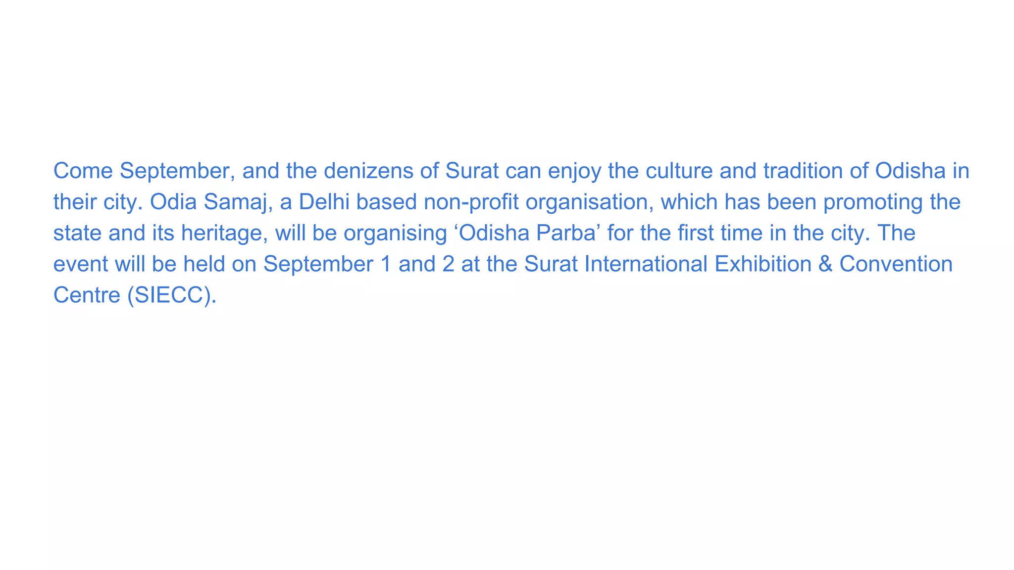 Glimpse Of Odisha Parba | PPTX