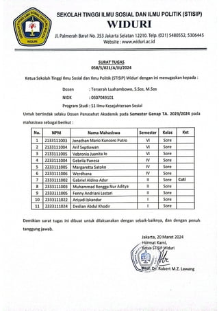 Surat Tugas Pembimbing Akademik Tahun 2023-2024.pdf
