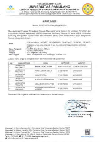 Surat Tugas PkM Dosen TA. Ganjil 2024-2025.pdf
