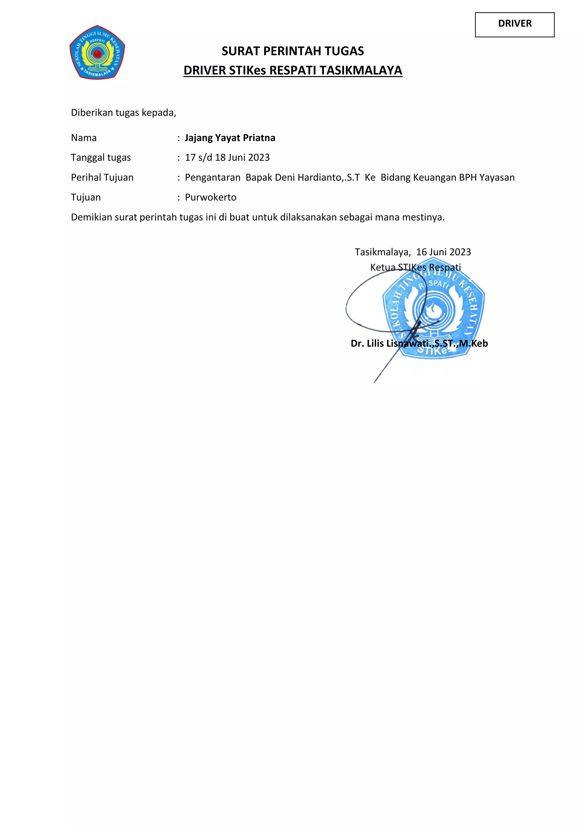 Surat Tugas Sopir .pdf