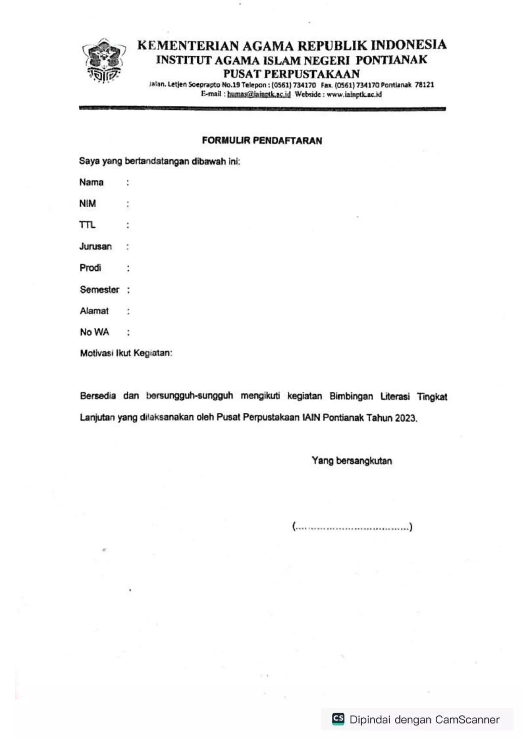 Surat Utusan TBI - Perpustakaan.docx