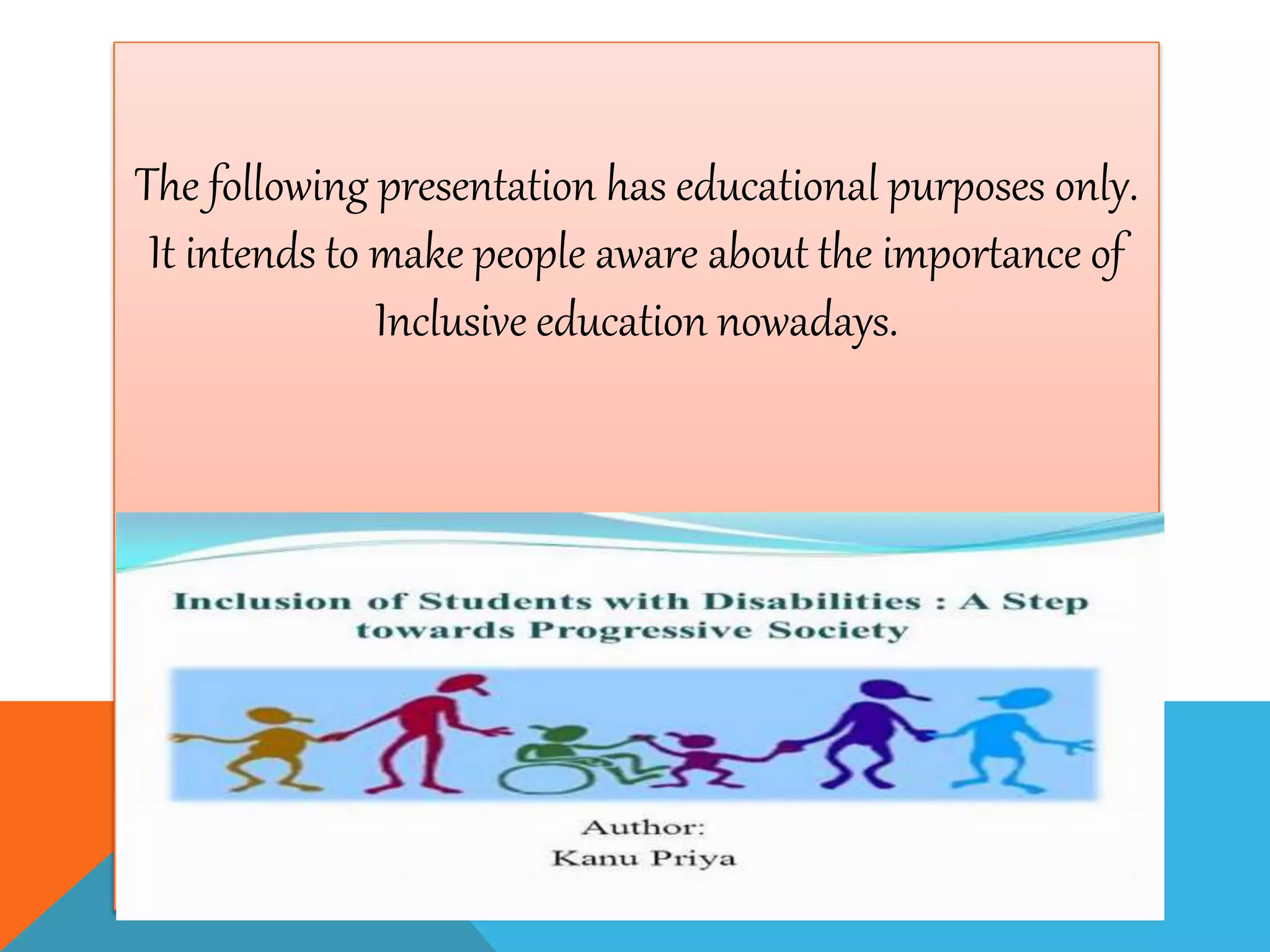 PPT ON INCLUSIVE EDUCATION | PPTX
