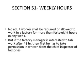 factory act 1948 | PPTX
