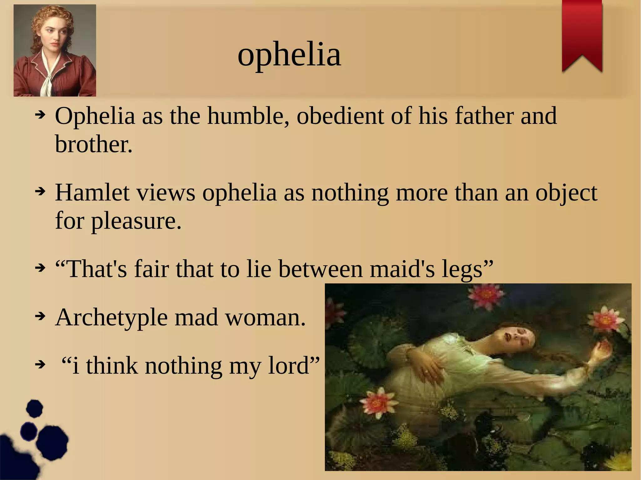 "Feminist approach in play Hamlet" | PPT