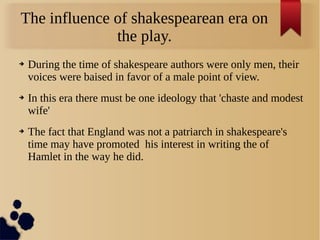 "Feminist approach in play Hamlet" | PPT