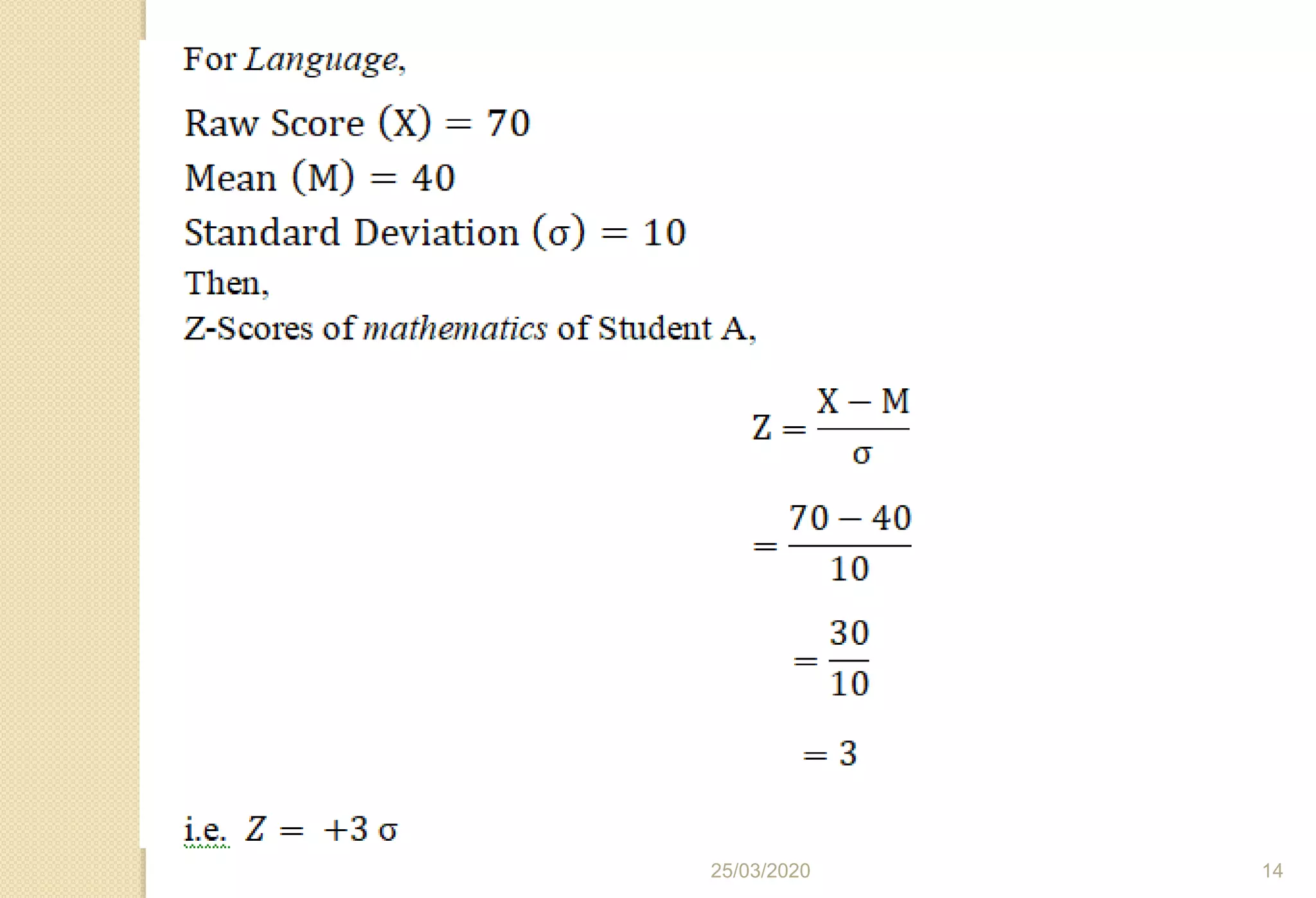 Scaling Z-scores T-scores C-scores | PPTX