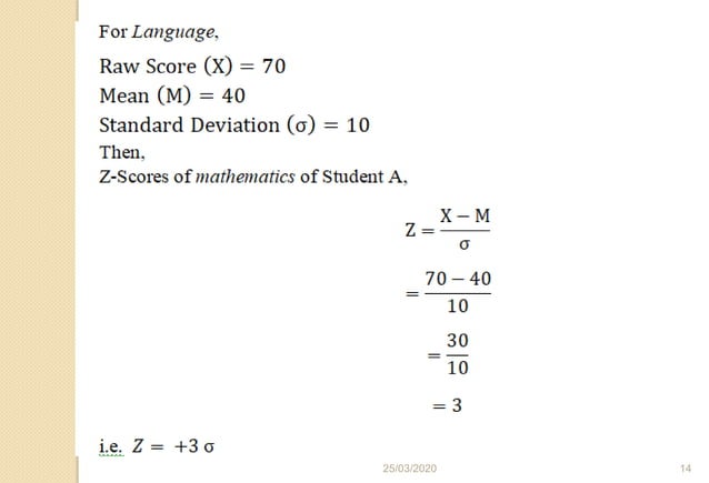 Scaling Z-scores T-scores C-scores | PPTX
