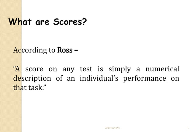 Scaling Z-scores T-scores C-scores | PPTX