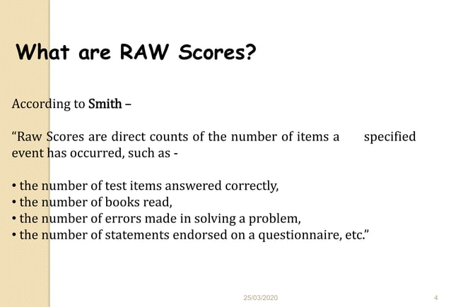 Scaling Z-scores T-scores C-scores | PPTX