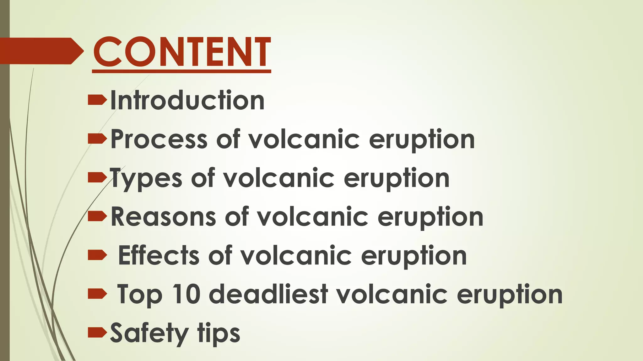 Volcanic Eruption | PPTX