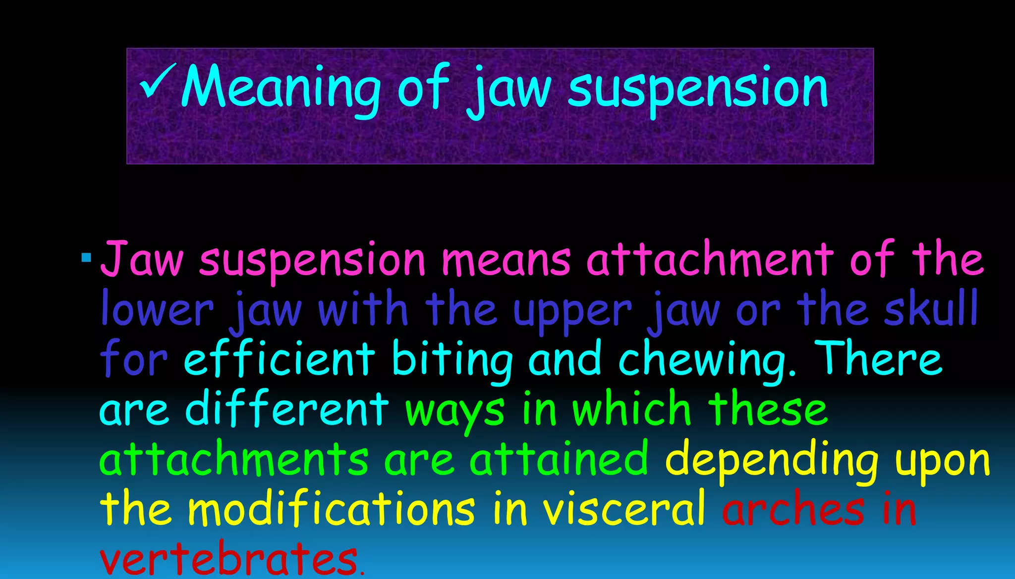 Jaw suspension | PPTX