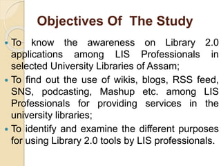 Perception Towards Library 2.0 Applications Among LIS Professionals in ...