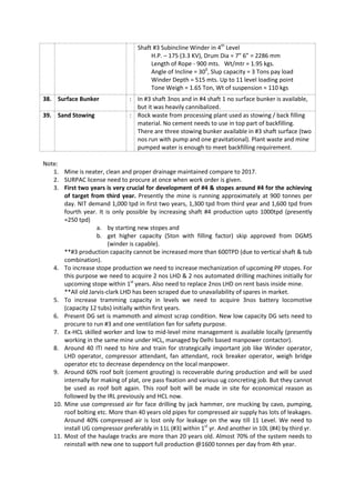 Surda mine Data & Tendering 2017 analysis | PDF