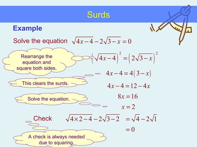 Surds | PPT | Physics | Science
