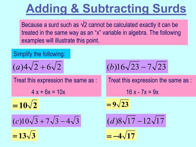Surds.ppt | Computing | Technology & Computing
