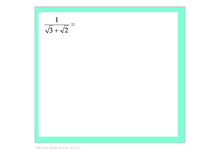 Surds+2+rationalization | PDF