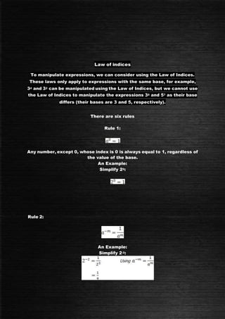 Surds and indeces | PDF