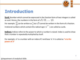 SURDS and INDICES.ppt