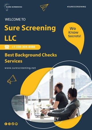 Sure Screening LLC - Best Background Checks Services | PDF