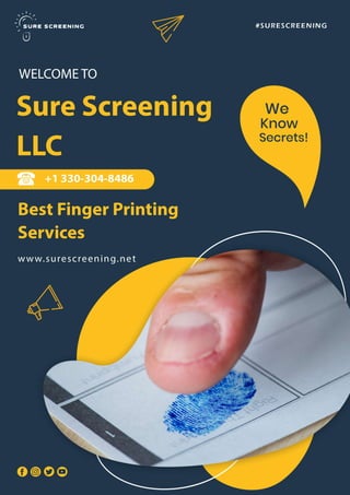 Sure Screening LLC - Best Finger Printing Services | PDF | Technology ...