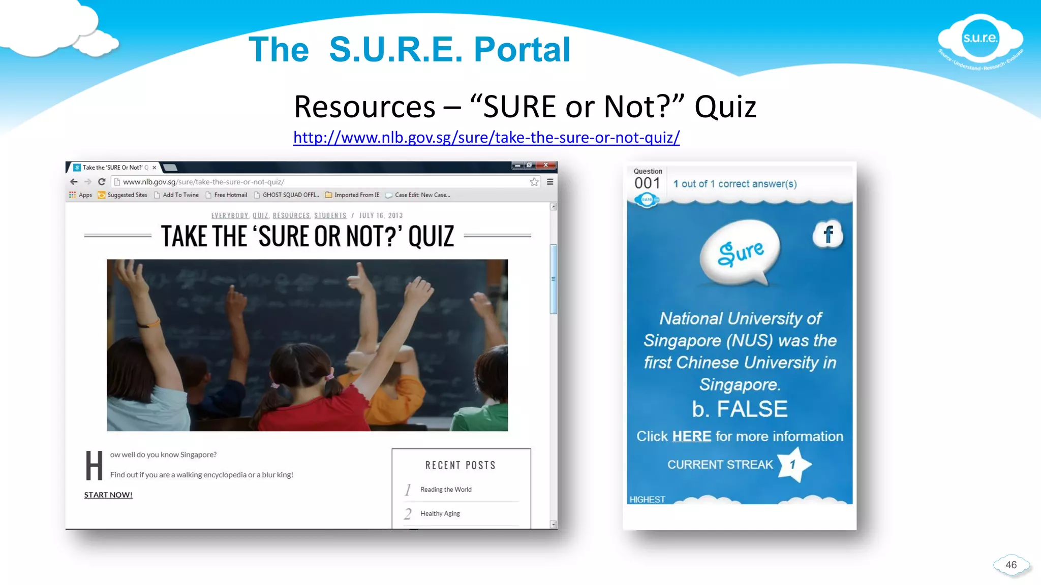 Sure campaign promoting il to singaporeans nlb | PDF