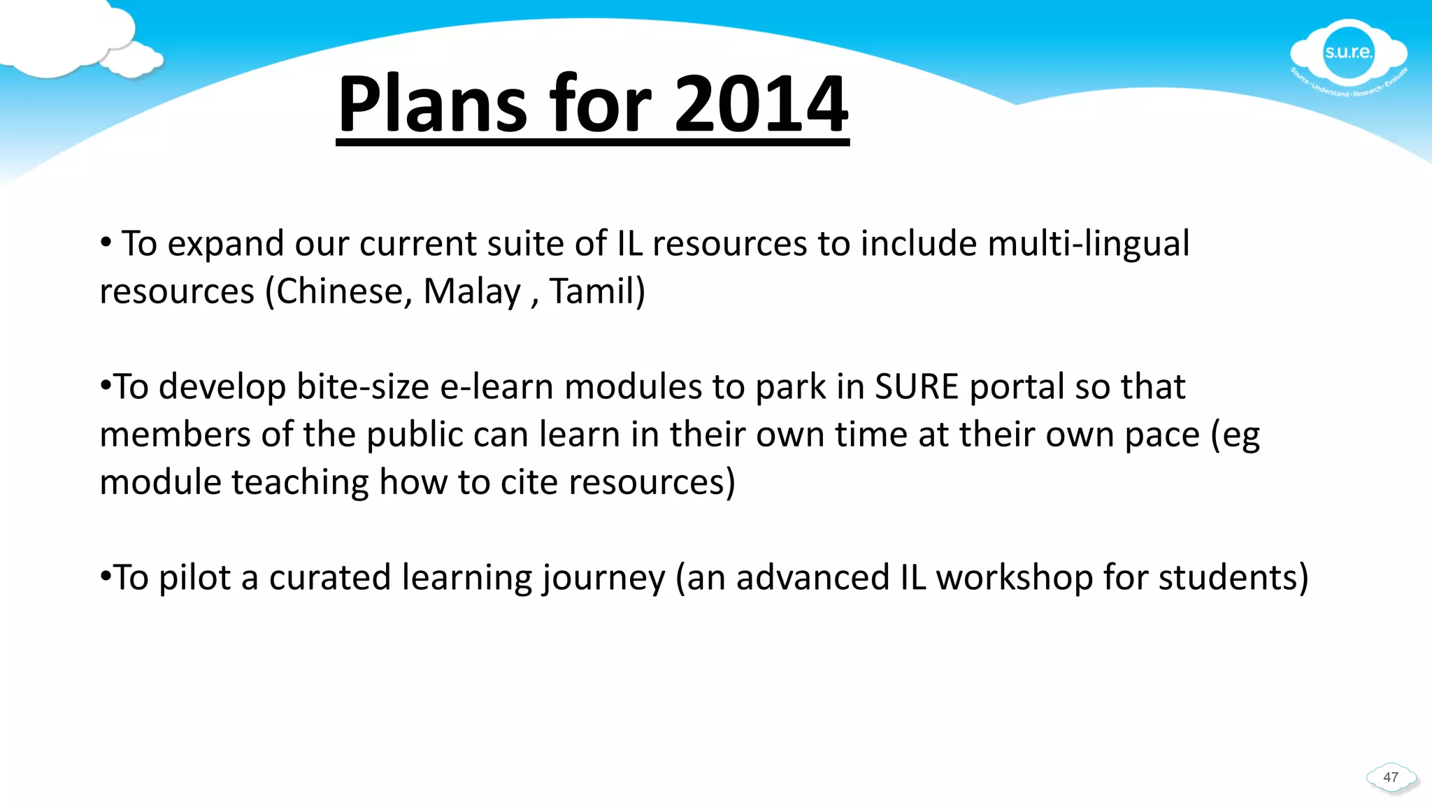 Sure campaign promoting il to singaporeans nlb | PDF