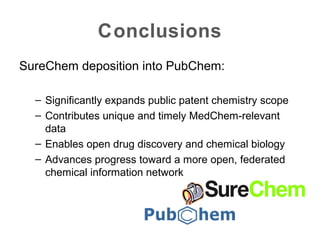 SureChem Pubchem Deposition Preview - ICIC 2012 Conference | PPT