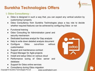Odoo Practice By Surekha Technologies | PPTX