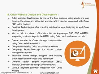 Odoo Practice By Surekha Technologies | PPTX