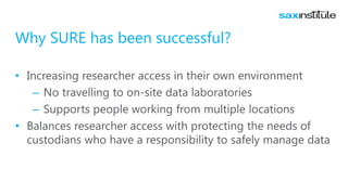 SURE: Helping get the most out of longitudinal data | PPT