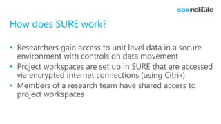 SURE: Helping get the most out of longitudinal data | PPT