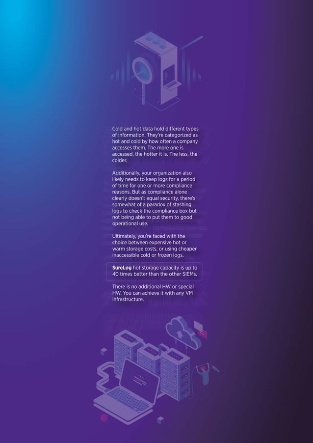 SureLog SIEM Has The Best On-Line Log Retention Time (Hot Storage). | PDF