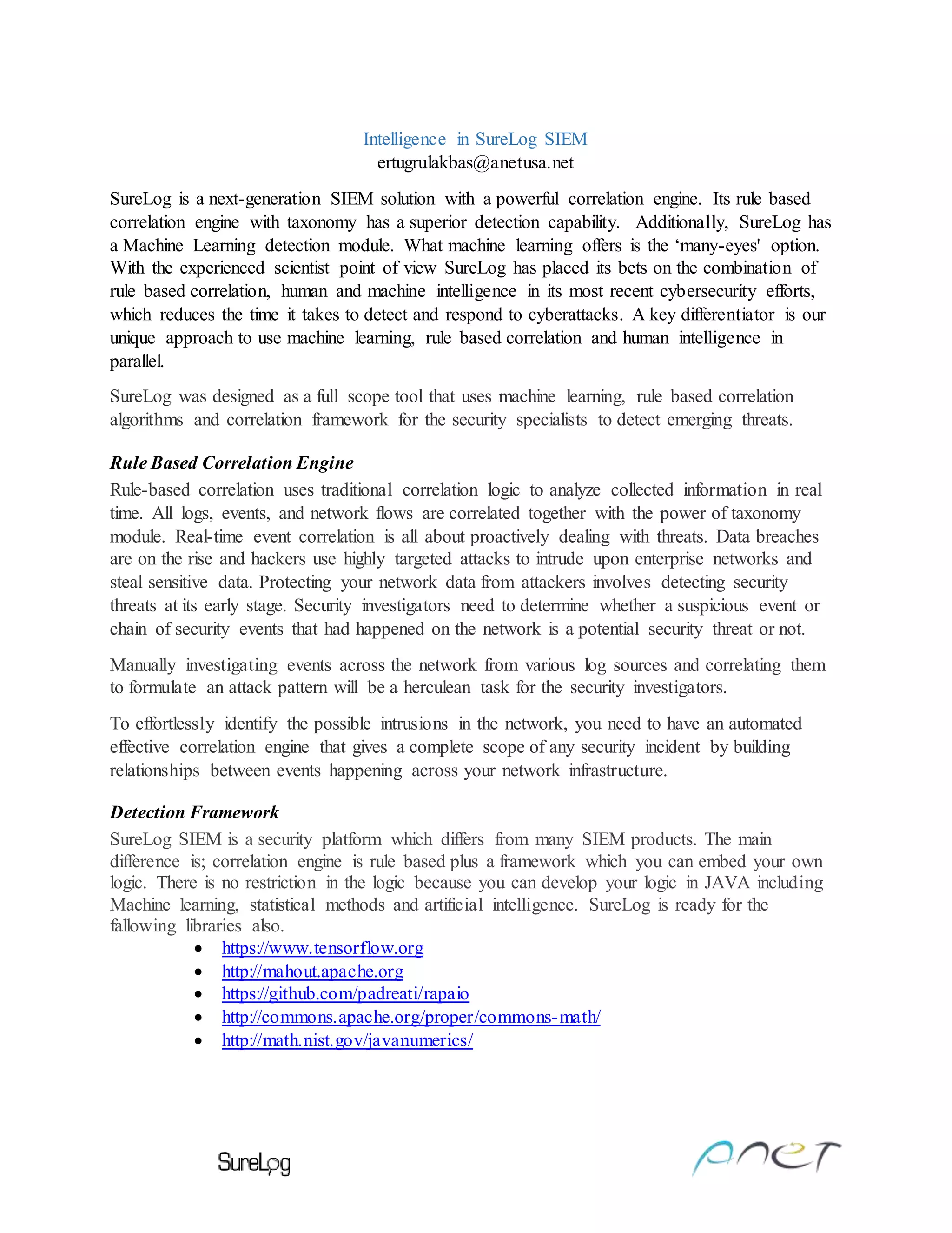 Surelog Intelligence | DOCX