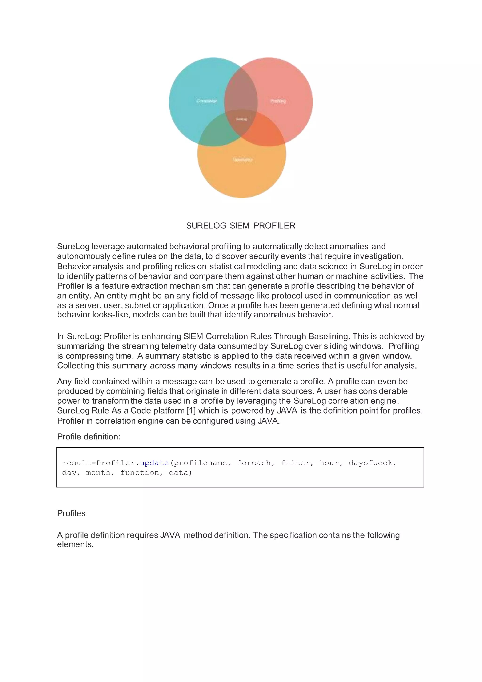 SureLog SIEM Profiler | DOCX