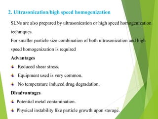 Solid Lipid Nanopaticles | PPTX | Chemistry | Science