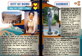 Dr. Jose Rizal's Travels | PPTX