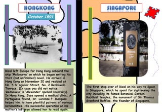 Dr. Jose Rizal's Travels | PPTX