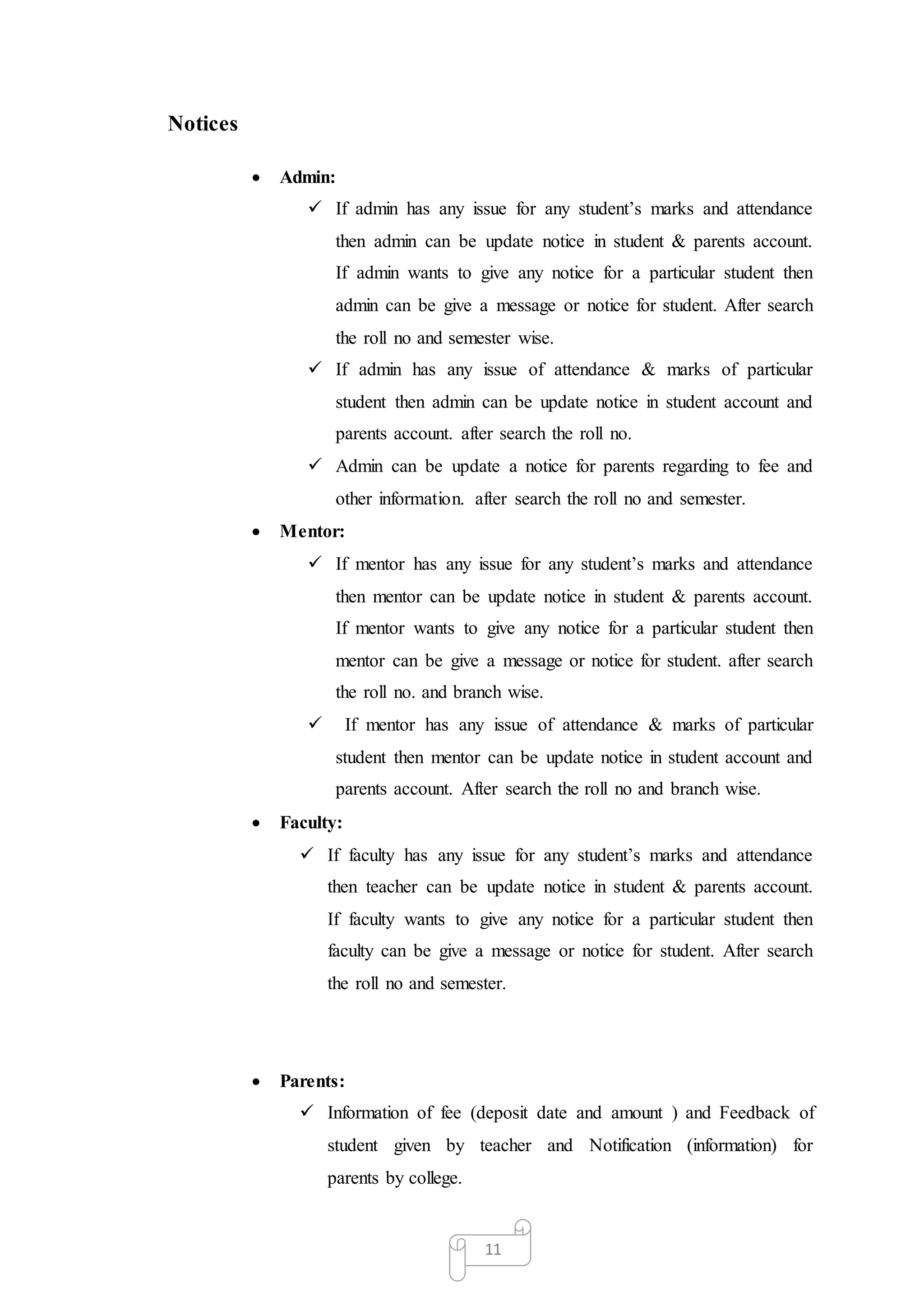 College Management System project srs 2015 | DOCX