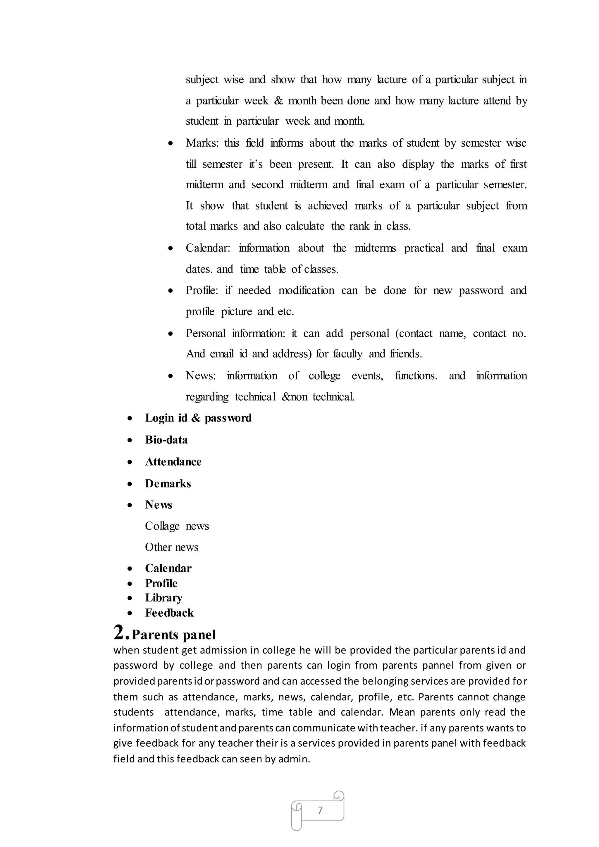 College Management System project srs 2015 | DOCX