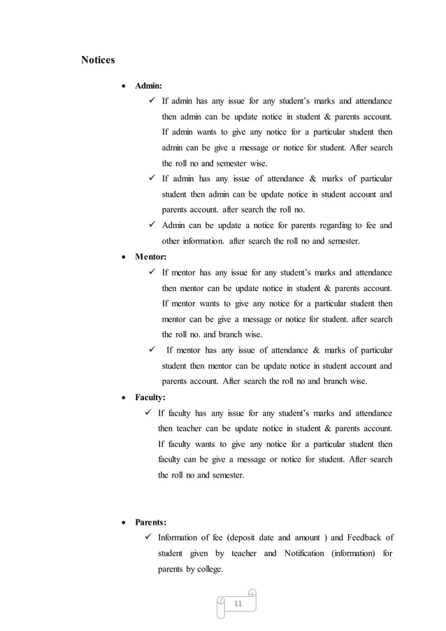 College Management System project srs 2015 | DOCX