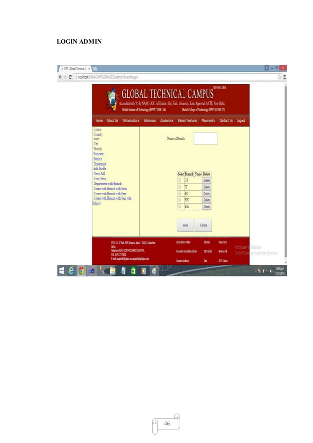 College Management System project srs 2015 | DOCX