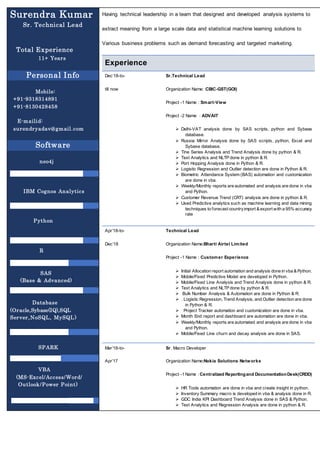 Senior Technical Lead | PDF