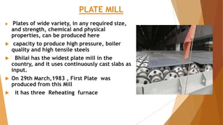 plate mill presentation of b.s.p | PPTX