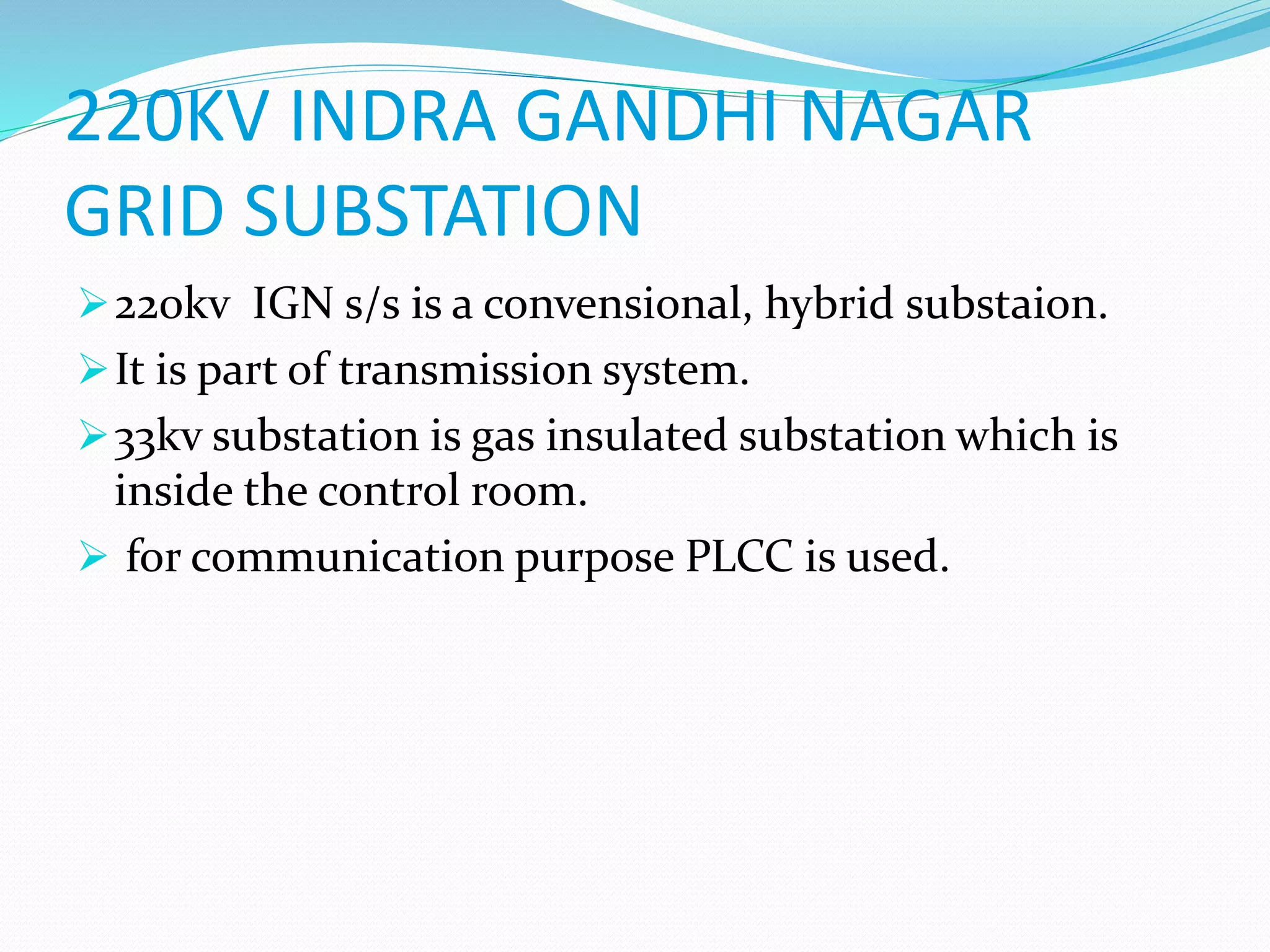 PPT ON 220KV GSS | PPTX