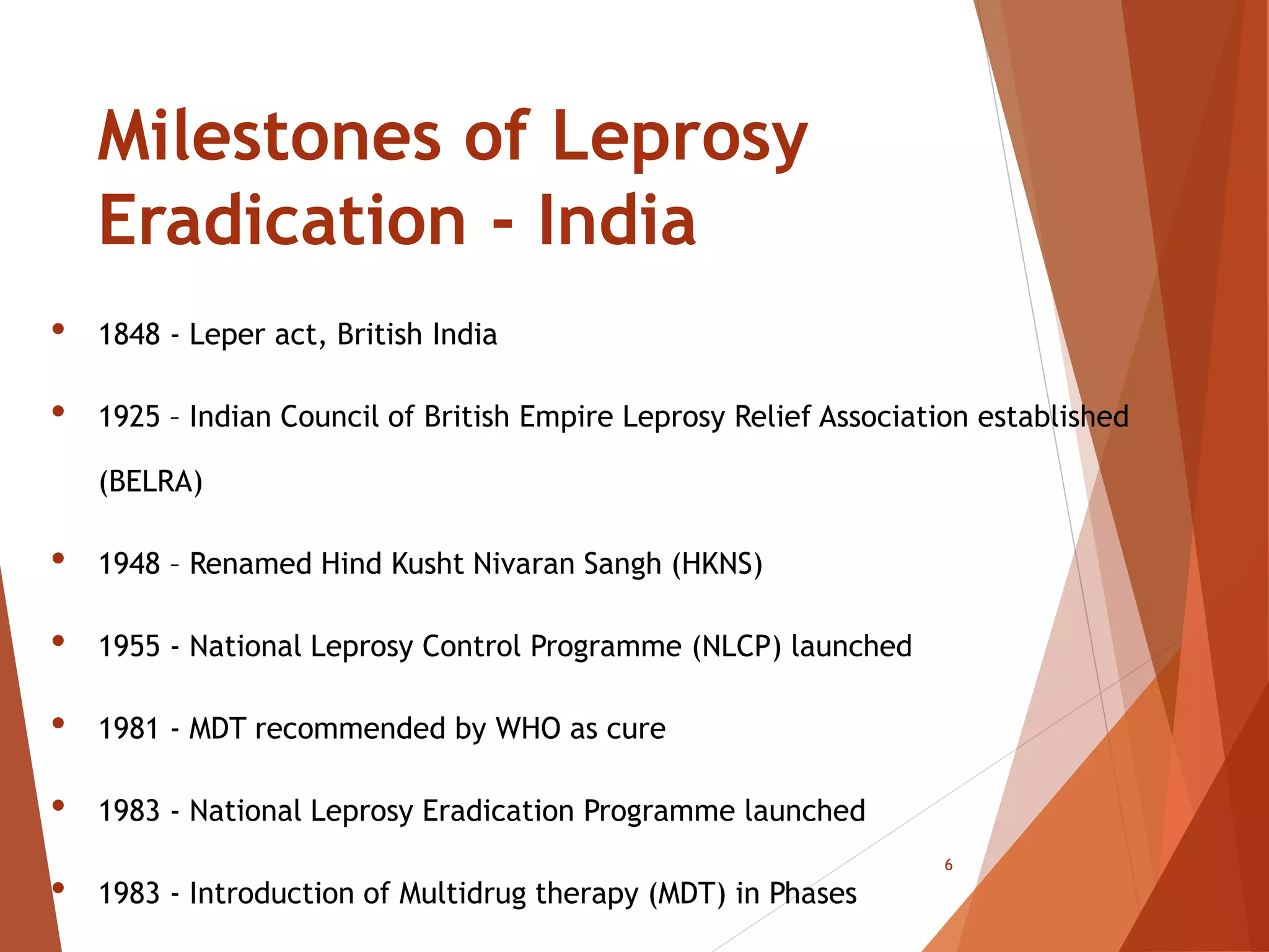 National Leprosy Eradication Program - Dr Surendran Venkataraman | PPTX
