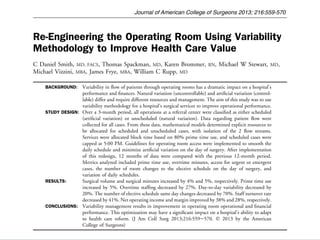 SureSELECT - Operating Room and Hospital Resource Utilization Schedule ...