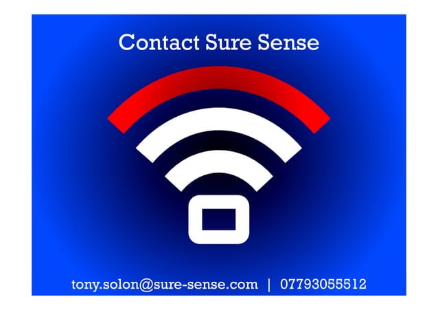 SureSense - Tech City UK Cluster Showcase event | PPT